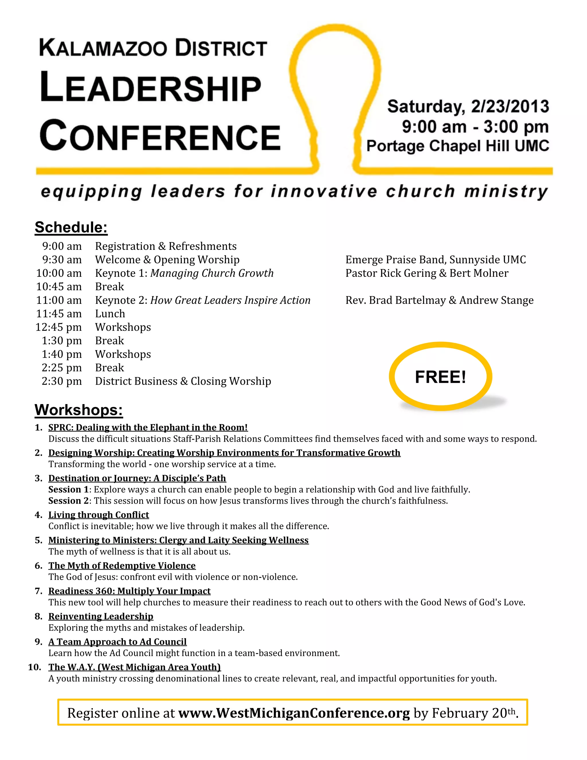 Church Conference Keynote | PDF