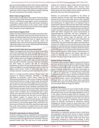 Advantages and Nutritional Value of Organic Food on Human Health | PDF