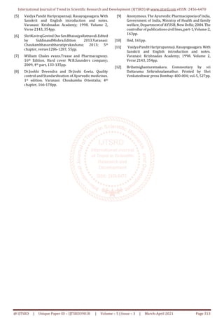 A Pharmaceutico Analytical Study of Vahni Rasa and Laghumashadi Taila | PDF
