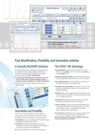Vitek MS Brochure | PDF