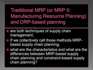material requirement planning Presentation | PPTX