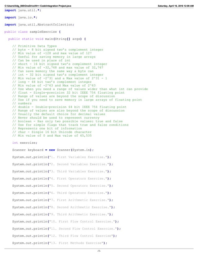 Integration Project Inspection 3 | PDF