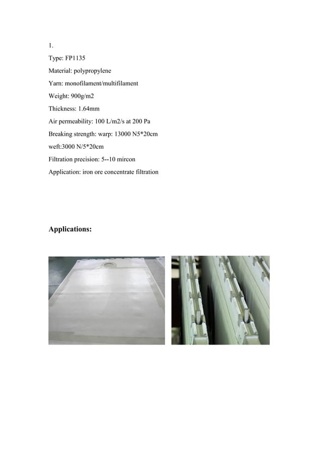 Larox & Metso Filter Press cloth introduction | PDF