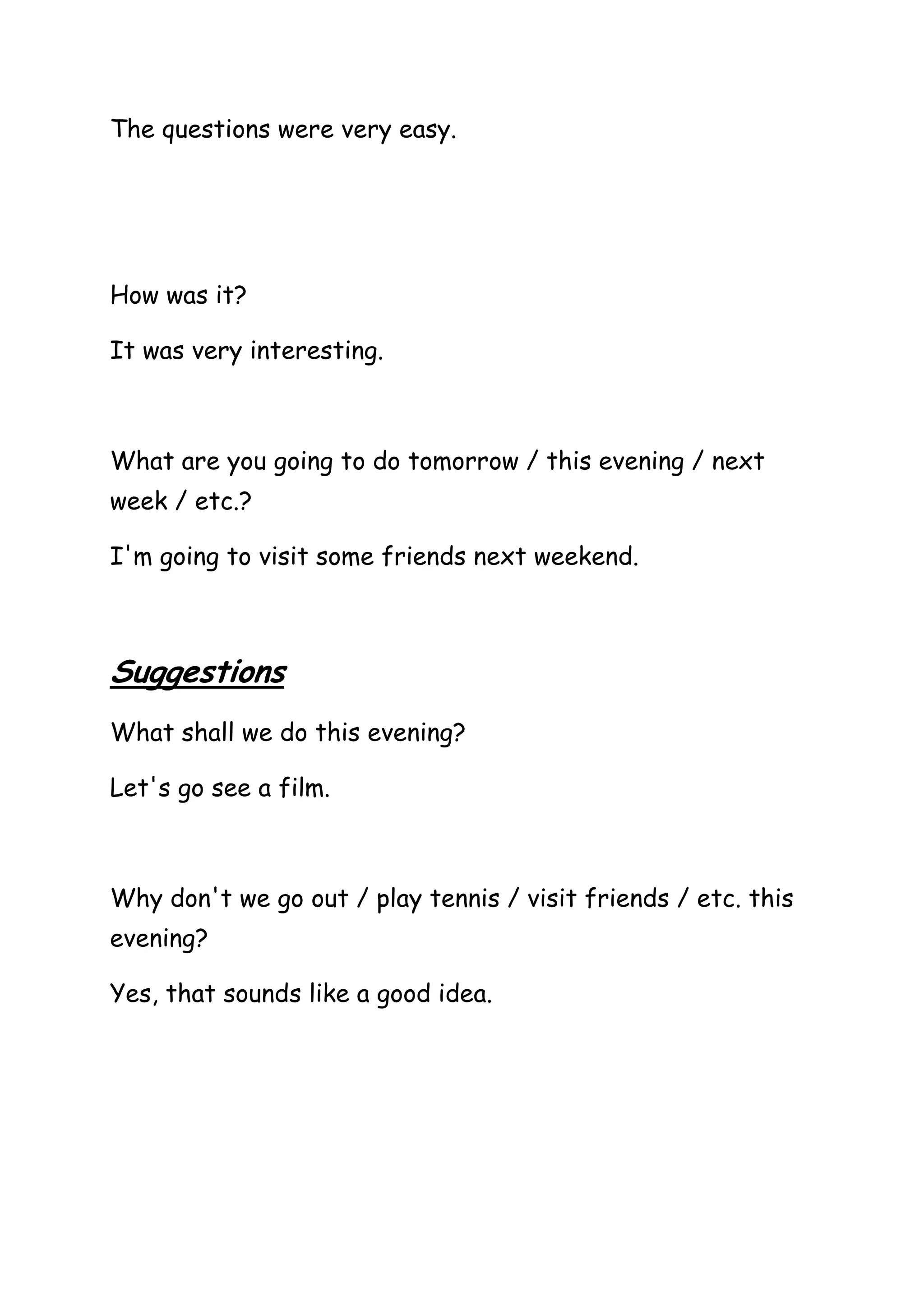 50 basic english questions answers | DOCX