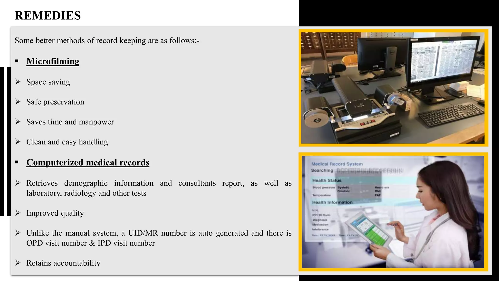 Medical Records Department of a 50 bedded Private Hospital | PPTX ...