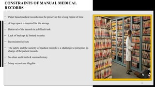 Medical Records Department of a 50 bedded Private Hospital | PPTX