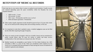 Medical Records Department of a 50 bedded Private Hospital | PPTX