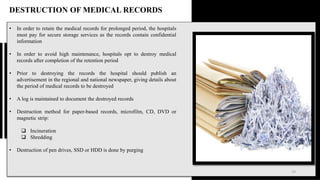 Medical Records Department of a 50 bedded Private Hospital | PPTX ...