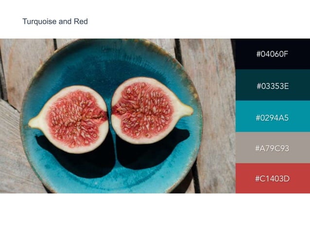 50 best colour combinations to create a perfect ui interface | PPTX