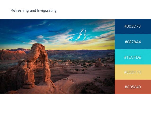 50 best colour combinations to create a perfect ui interface | PPTX