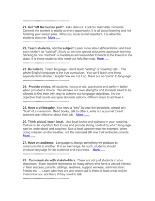 50 best practices for language teachers | PDF