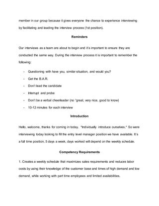 Interview Guide Final | DOCX