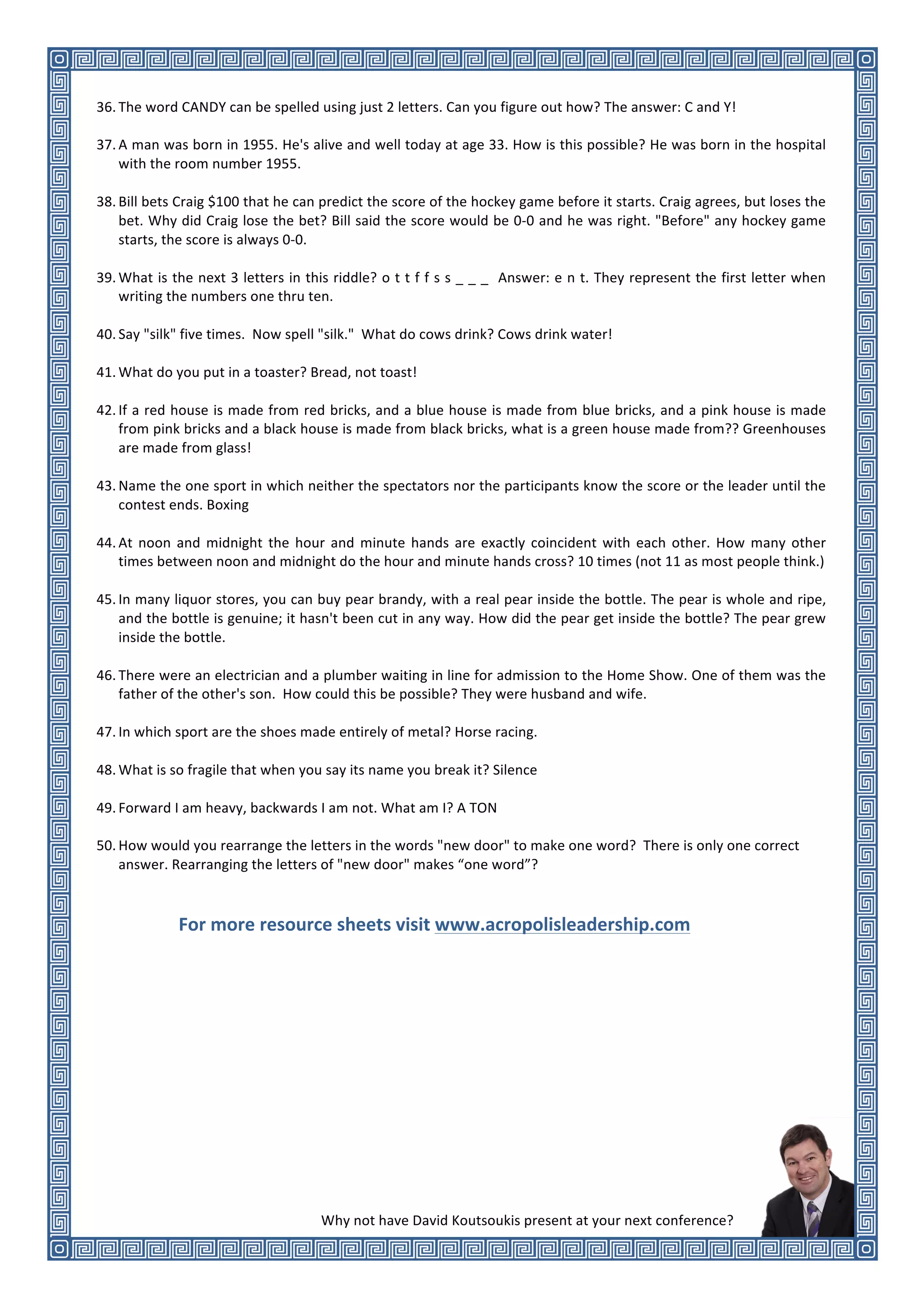 50 brain teasers_and_lateral_thinking_puzzles | PDF