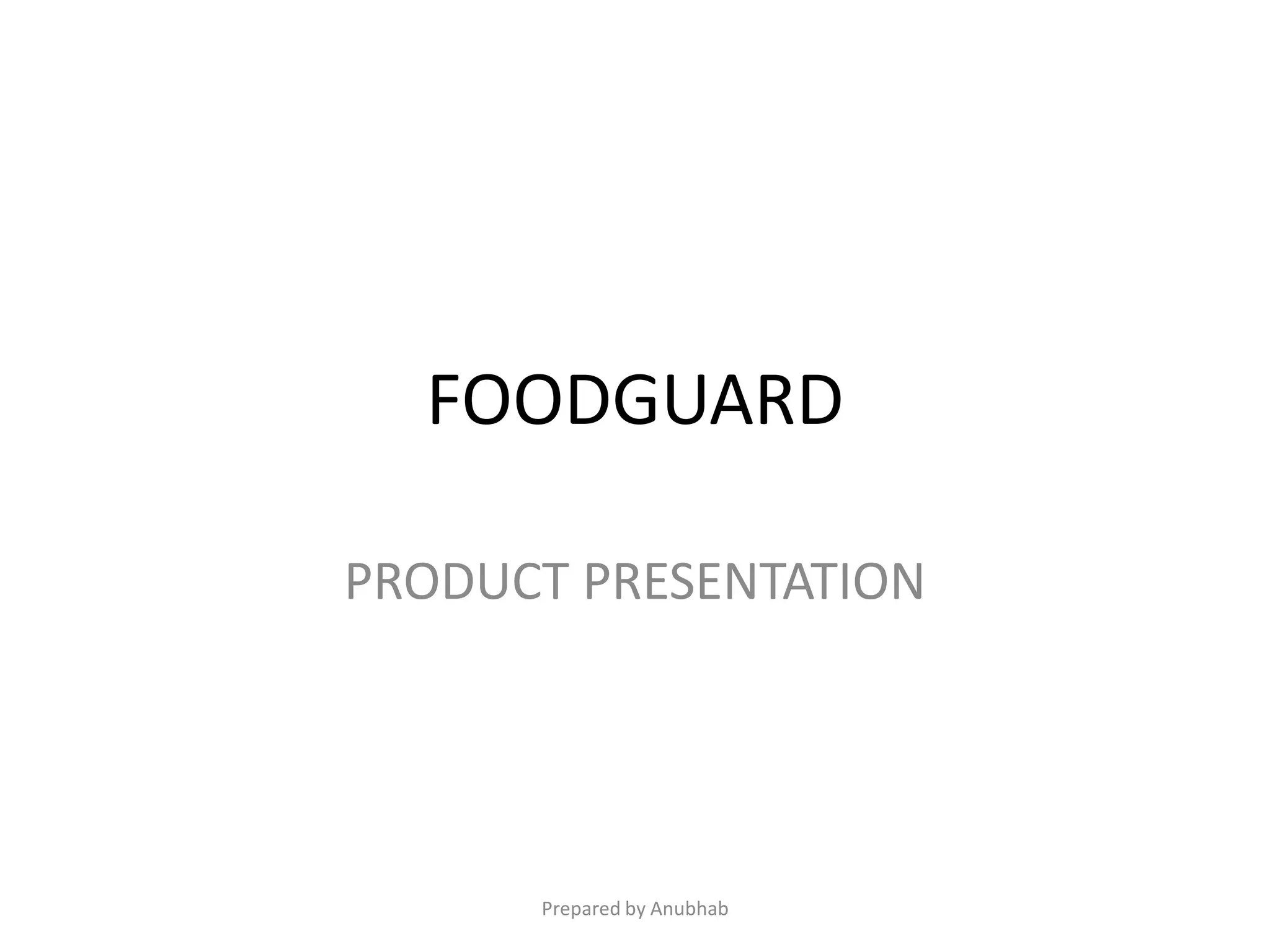 FOODGUARD | PPT