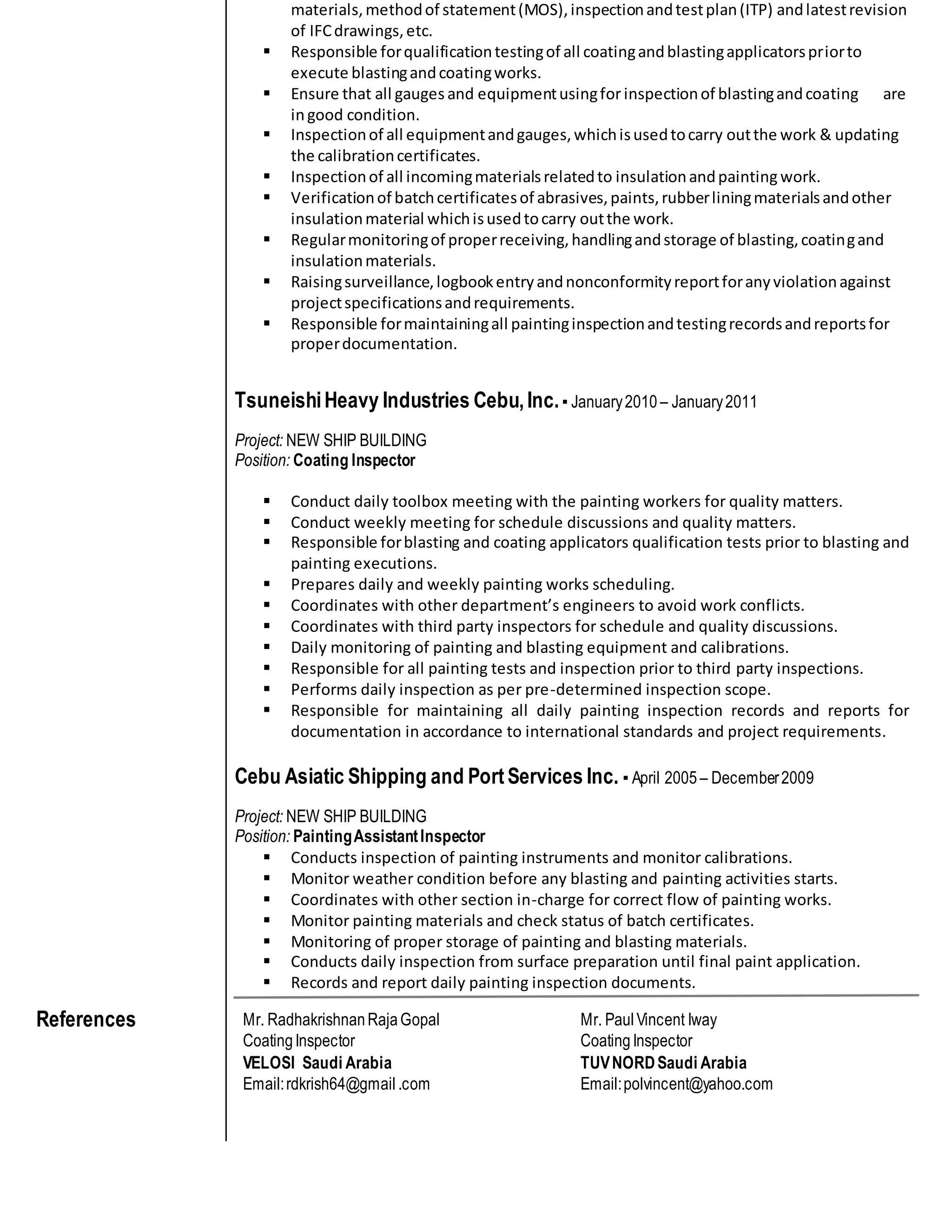 resume of felixvillezon.doc. | DOCX