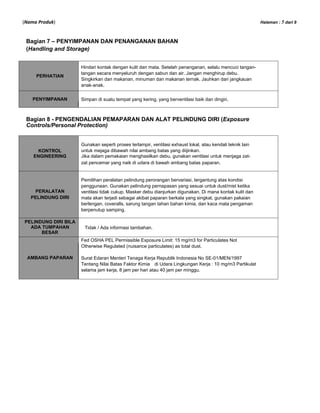 form MSDS | PDF