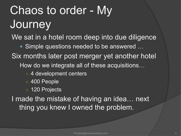 From Chaos To Order 2012Rev03 | PPT