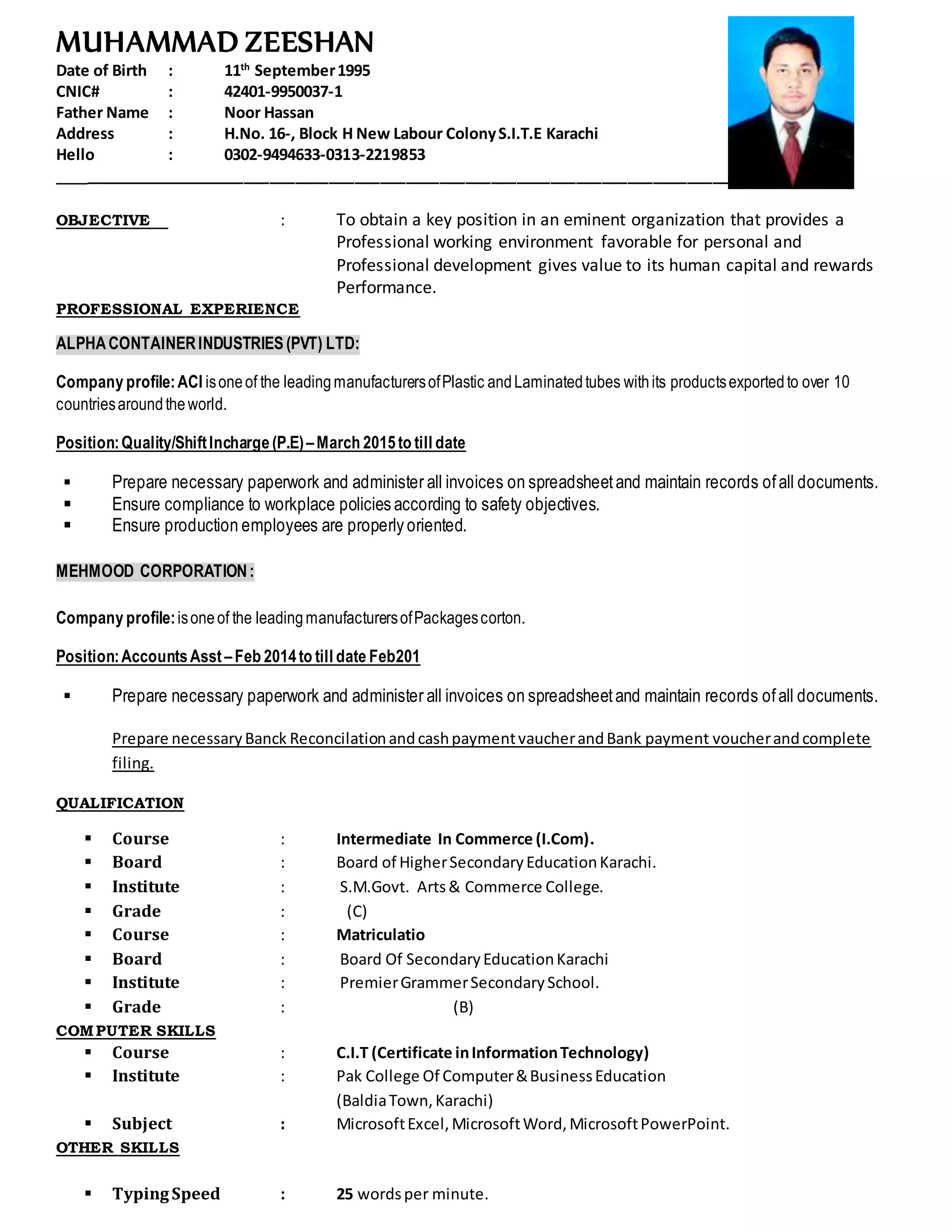 ZEESHAN CV new | DOCX