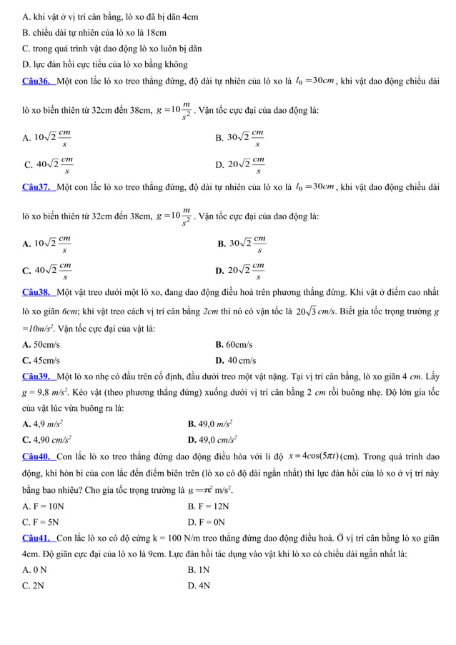 50 cau dao dong co hay va kho | PDF