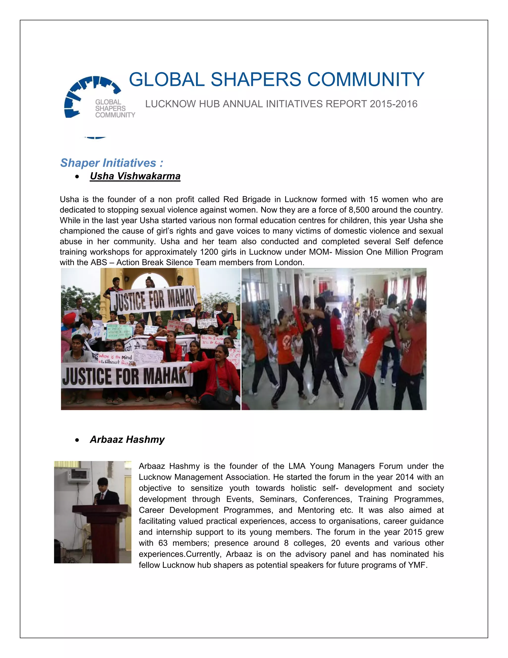 GLOBAL SHAPERS Shapers Initative | PDF