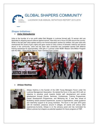 GLOBAL SHAPERS Shapers Initative | PDF