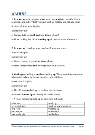 50 common English phrasal verbs | PDF
