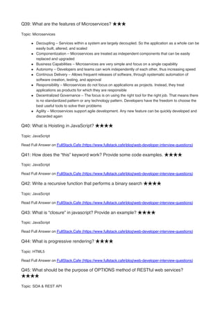 50 common web developer interview questions [2020 updated] [www.full ...