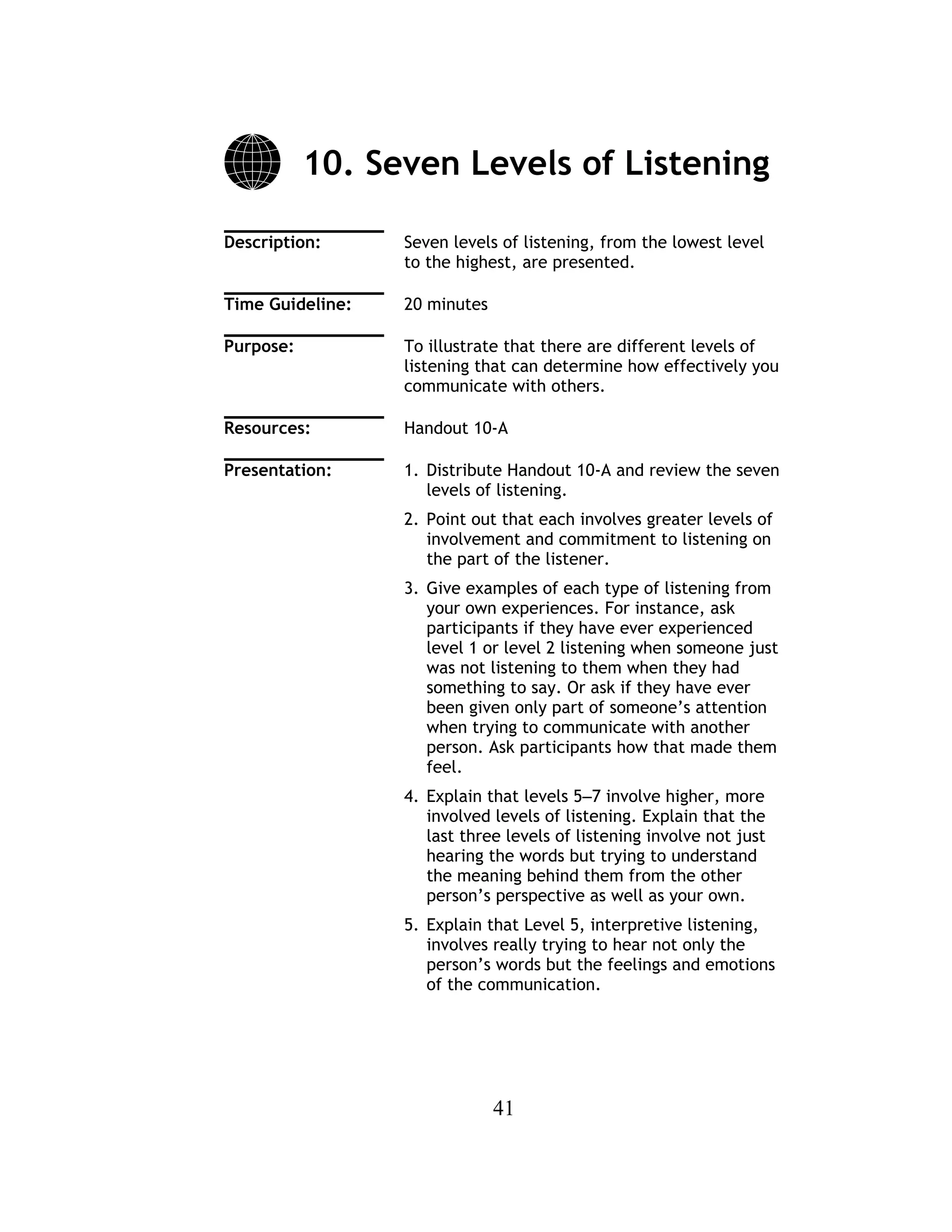 50 communicatins activities, icebreakers and exercises | PDF