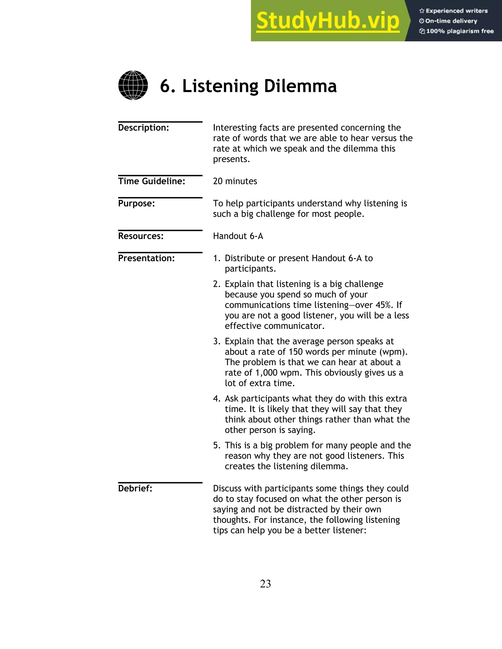 50 Communications Activities, Icebreakers, And Exercises | PDF