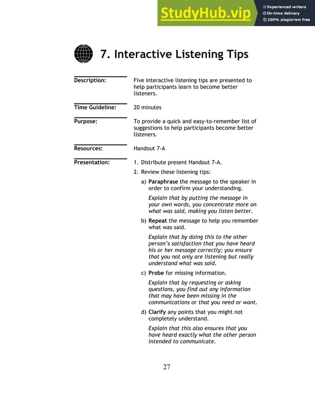 50 Communications Activities, Icebreakers, And Exercises | PDF