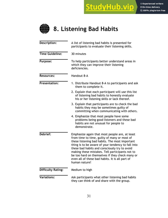 50 Communications Activities, Icebreakers, And Exercises | PDF