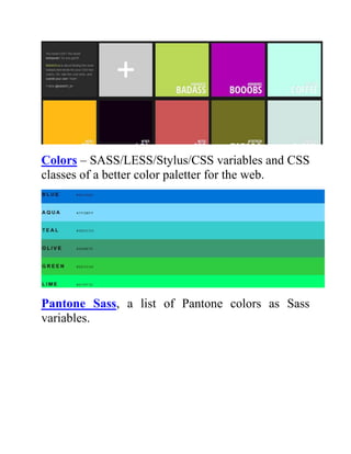50 css tools and resources from 2014 | PDF
