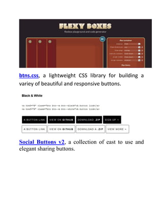 50 css tools and resources from 2014 | PDF