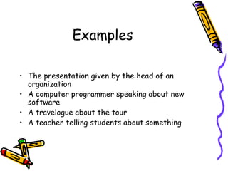kinds of presentation | PPT