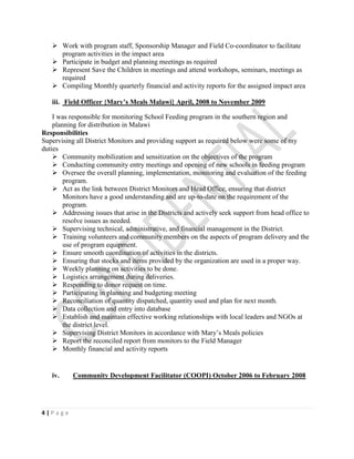 CURRICULUM VITAE LAMECK KAMPION | PDF