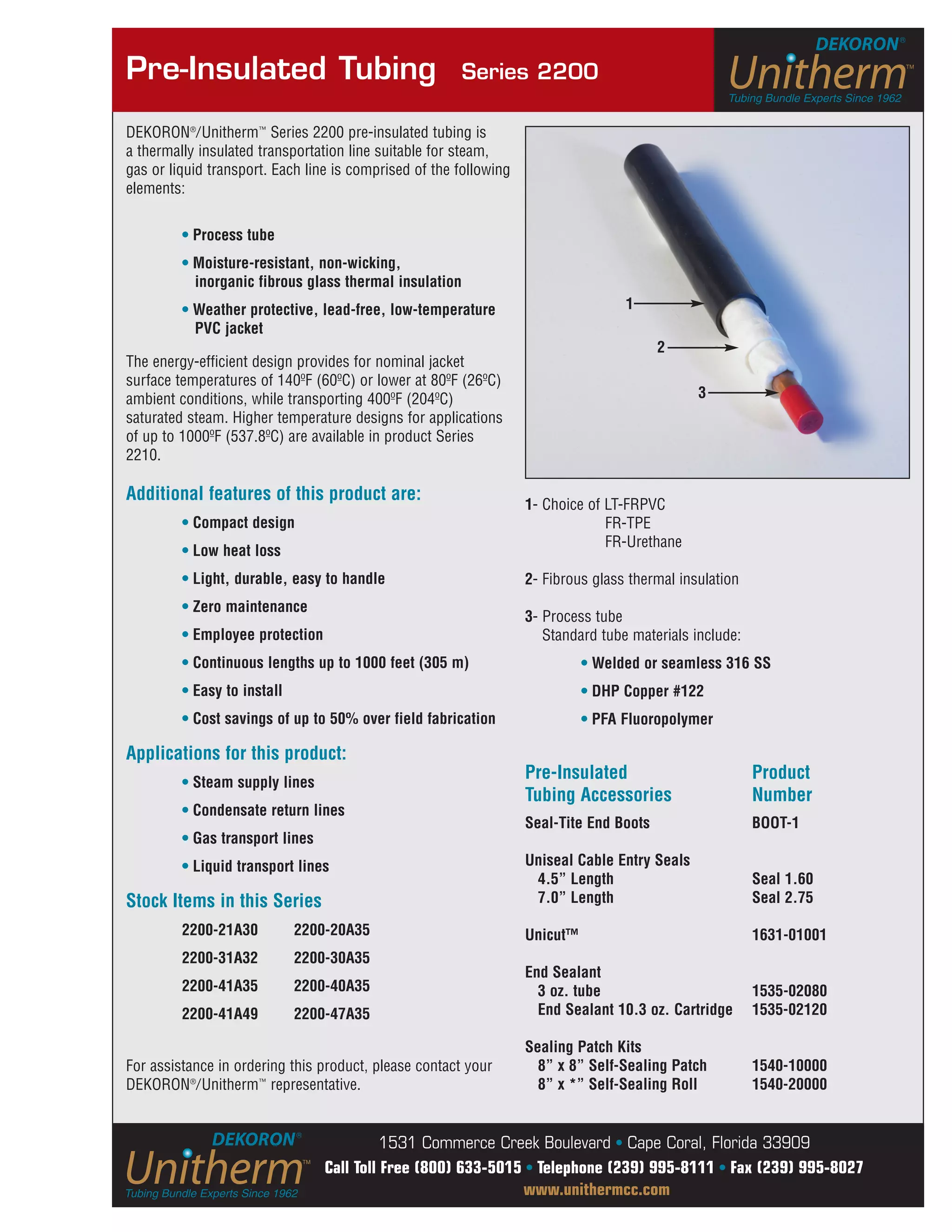 DU pre-insulated-tubing-series-2200 | PDF