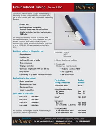 DU pre-insulated-tubing-series-2200 | PDF