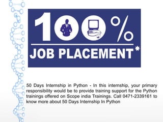 50 days internship in python trivandrum | PPT
