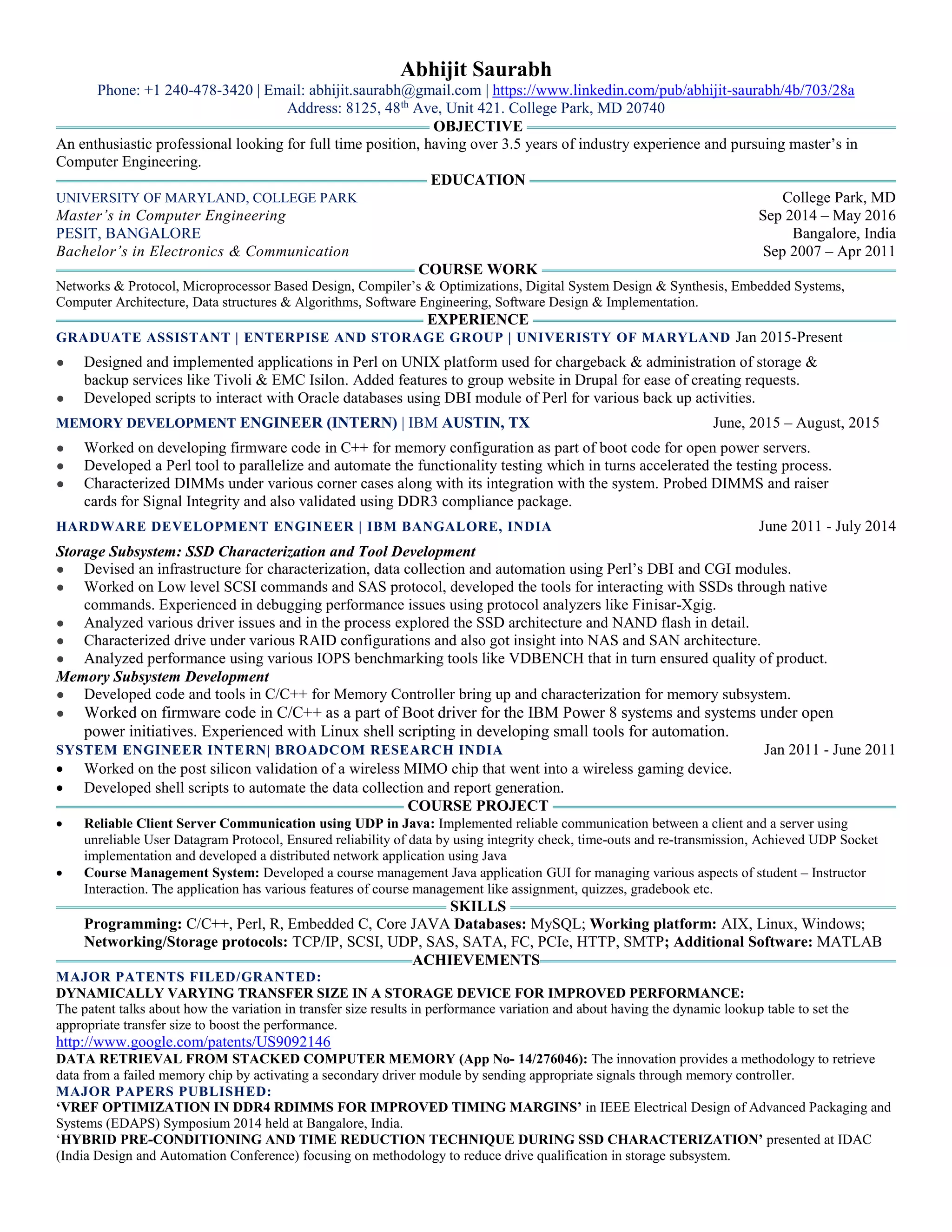 Abhijit_Saurabh_Resume | PDF