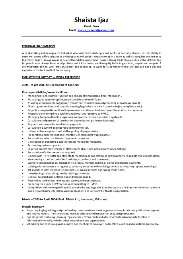 Shaista CV LinkedIn | DOCX