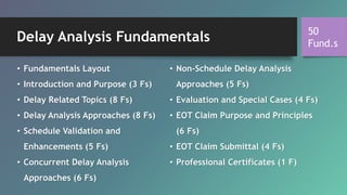 Delay Analysis Fundamentals and EOT Claims | PDF