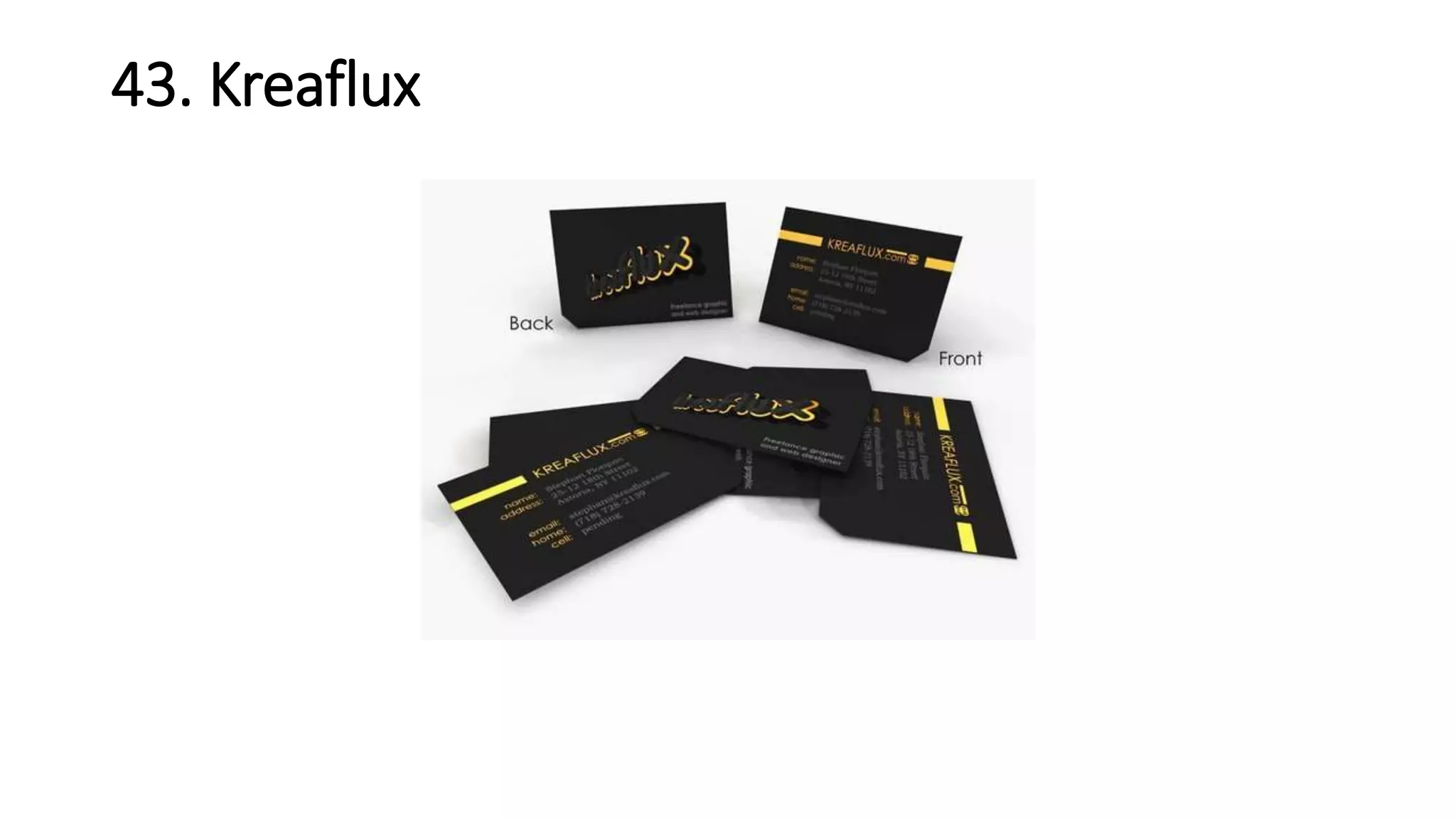 50 desain kartu nama unik dan inspiratif untuk ide bisnis anda | PPTX