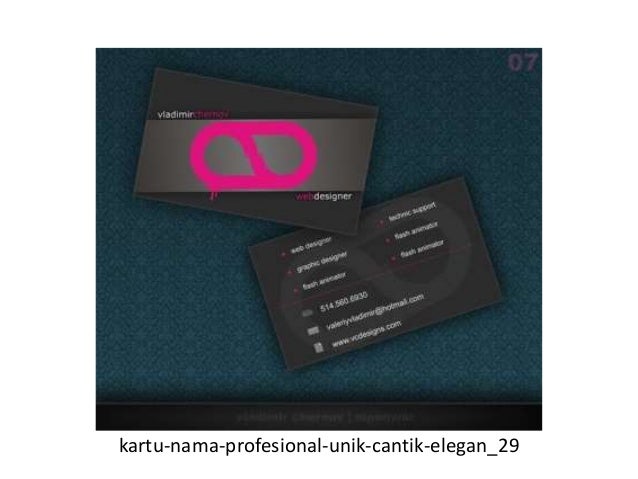 50 desain kartu nama unik dan inspiratif yang akan mempengaruhi profe…