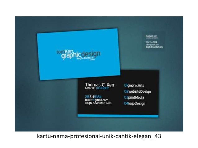 50 desain kartu nama unik dan inspiratif yang akan mempengaruhi profe…