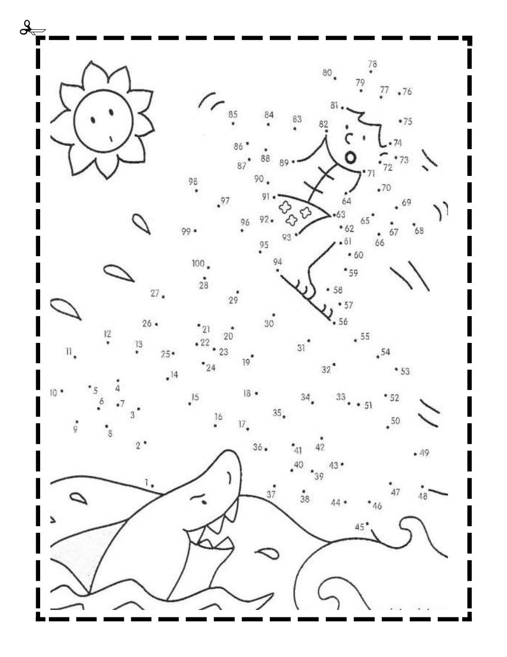 Dibujos Para Imprimir Unir Puntos - Dibujos Cute Para Imprimir