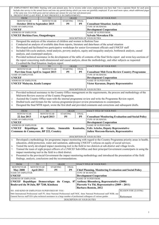 Personal history (CV) update November 2015 | PDF