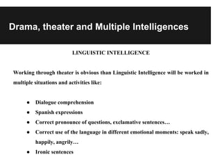 DRAMA AS A DIDACTIC RESOURCE AND MULTIPLE INTELLIGENCES | PDF