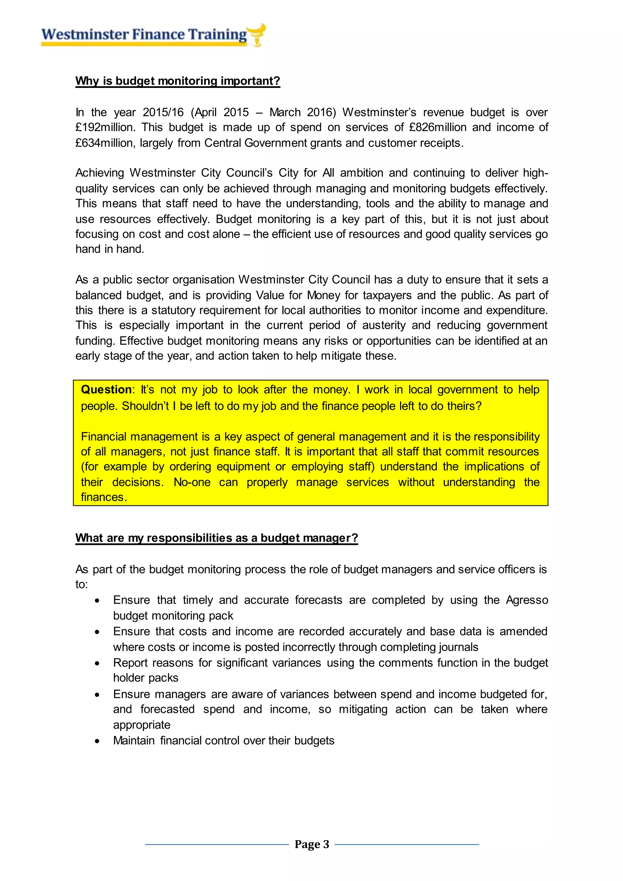 Budget holder training v3 | DOCX
