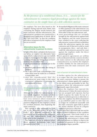 CLI ARTICLE ON SUBCONTRACTING | PDF