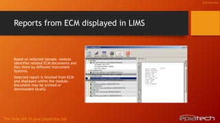 LIMS to ECM Interface | PDF